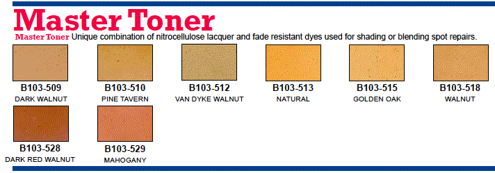 Aerosol Dye Toner Colors